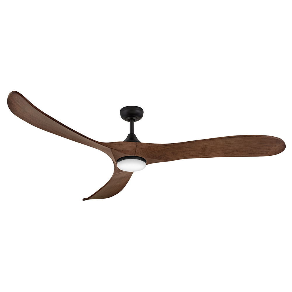 Swell Illuminated 72" LED Smart Fan : 9X056 : Matte Black : Walnut ...