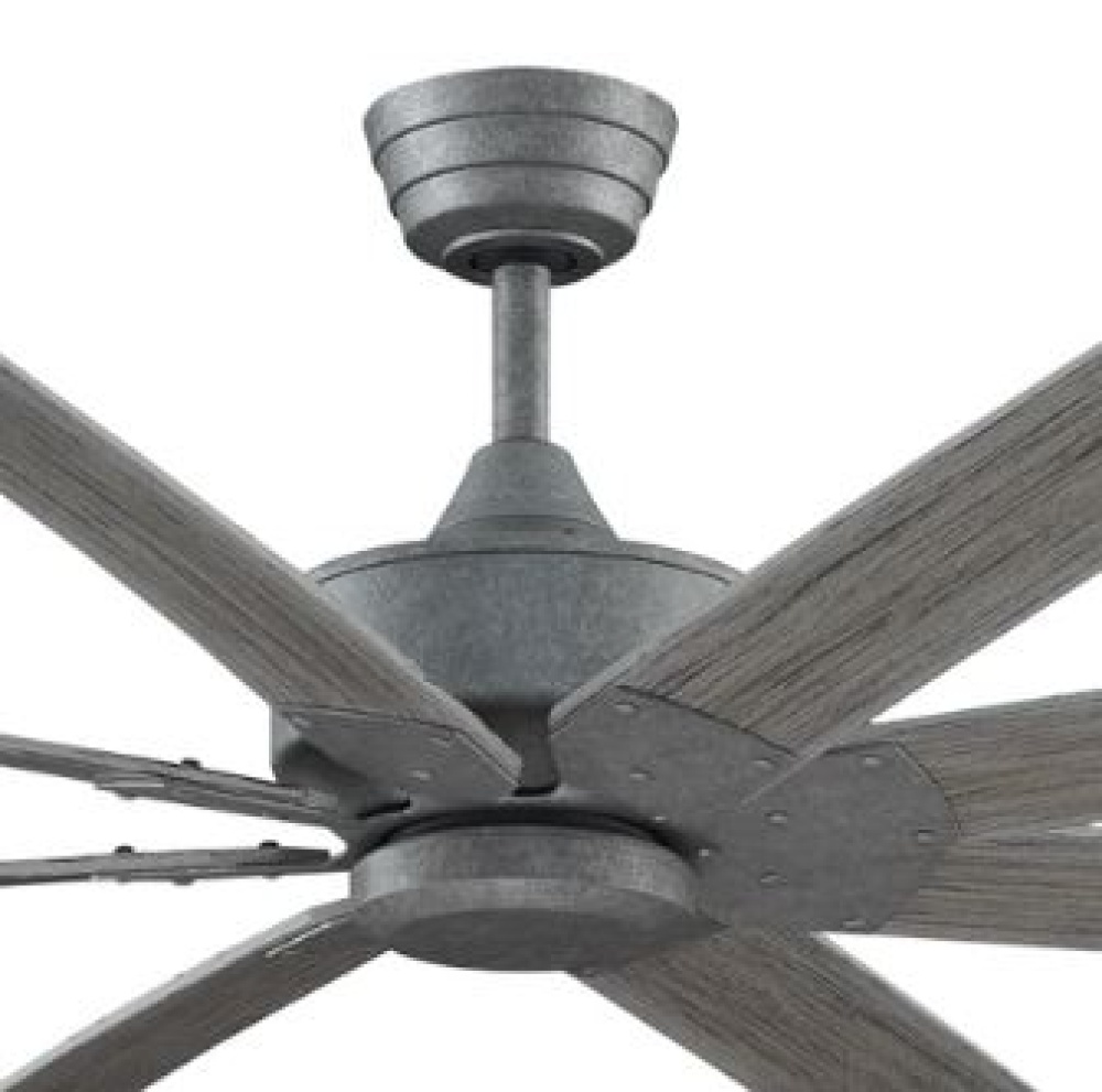 Levon Custom Indoor/Outdoor Ceiling Fan DC Motor - Galvanized : K3ZX ...
